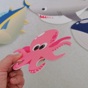 Slippery Fish Felt Set/flannel Board Set/preschool/colors/creative Play ...