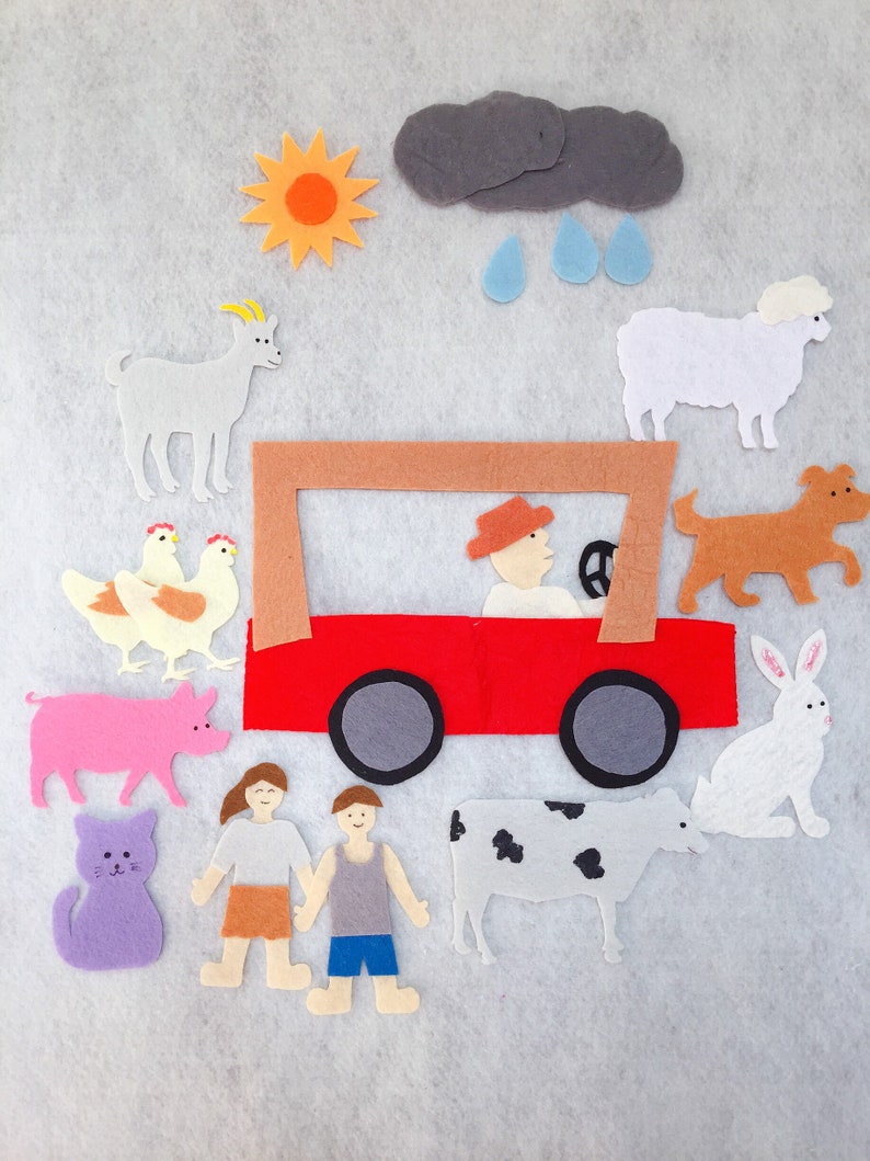 Mr Gumpy's Motor Car Felt Story/flannel Felt - Etsy Canada