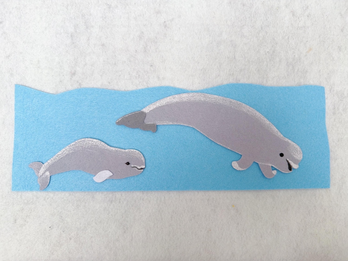 Baby Beluga/arctic Animal Felt Story/preschool Flannel Board Winter ...