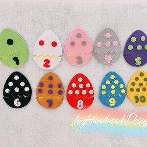 10 Little Chicks Egg Finger Puppets Felt Board Story/easter Eggs Circle ...
