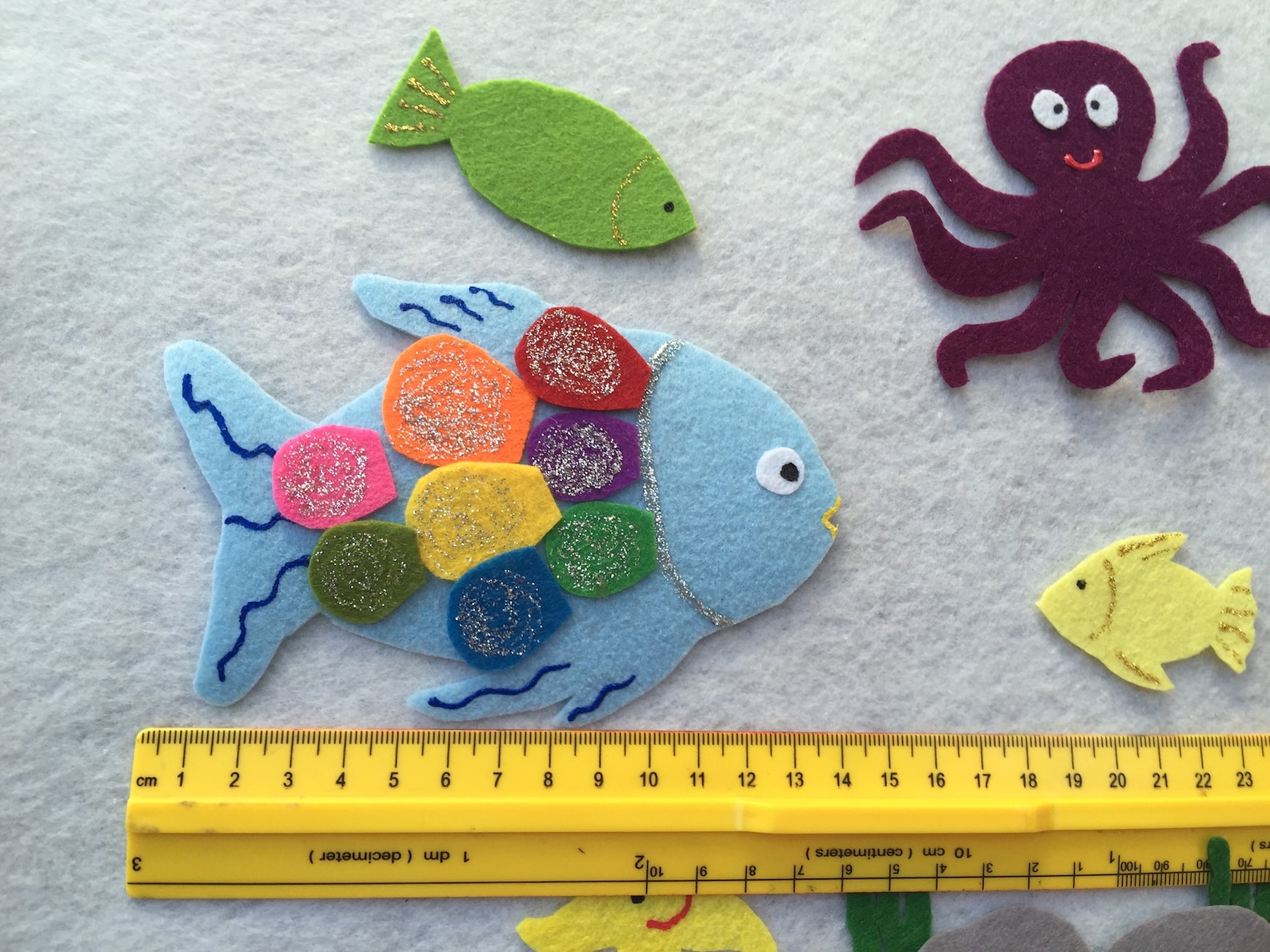 The Rainbow Fish Children Story Flannel Board Story Felt - Etsy Canada