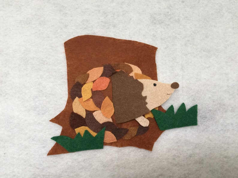 Apple Trouble Felt Story/hedgehog Flannel Board/animal/circle | Etsy
