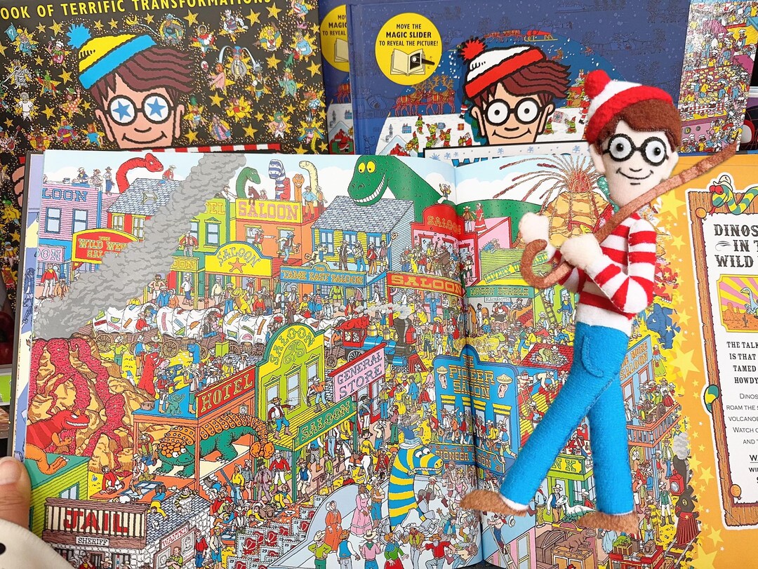 Waldo Wally Story Plush Toy/i SPY Story Book/where's Waldo? Stuffed ...