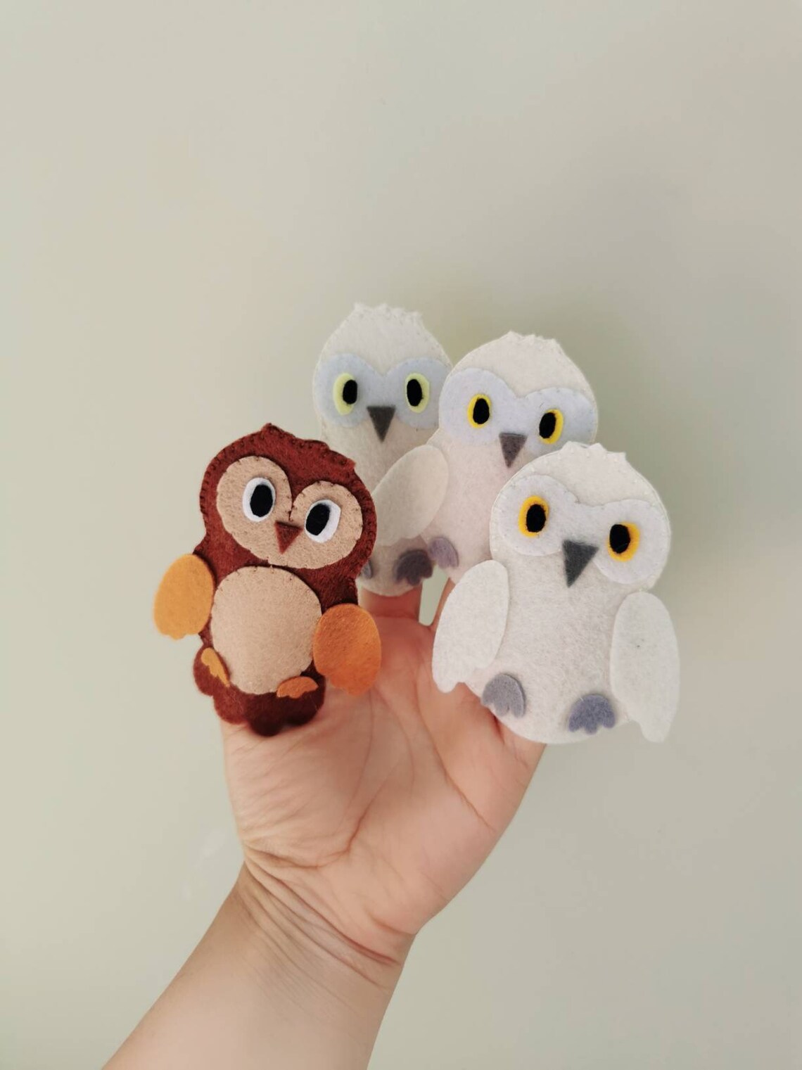 Owl Babies Felt Story/baby Owls Finger Puppets/flannel - Etsy