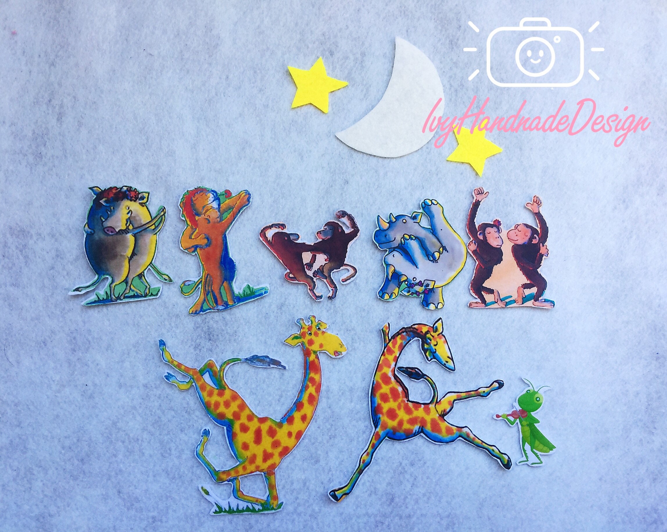 Giraffes Can't Dance Flannel Felt Board Story/felt Story/circle Time ...