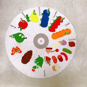 The Very Hungry Caterpillar Wheel Circle Retelling Story/felt Flannel ...
