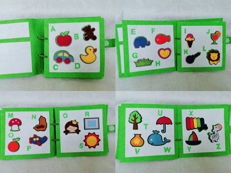 I SPY ABC Quiet Felt Book/montessori Alphabet Matching | Etsy