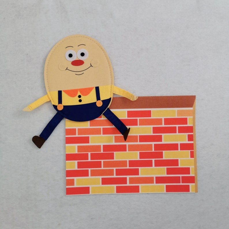 Humpty Dumpty Sat on a Wall Laser Cut Felt Story/hand - Etsy