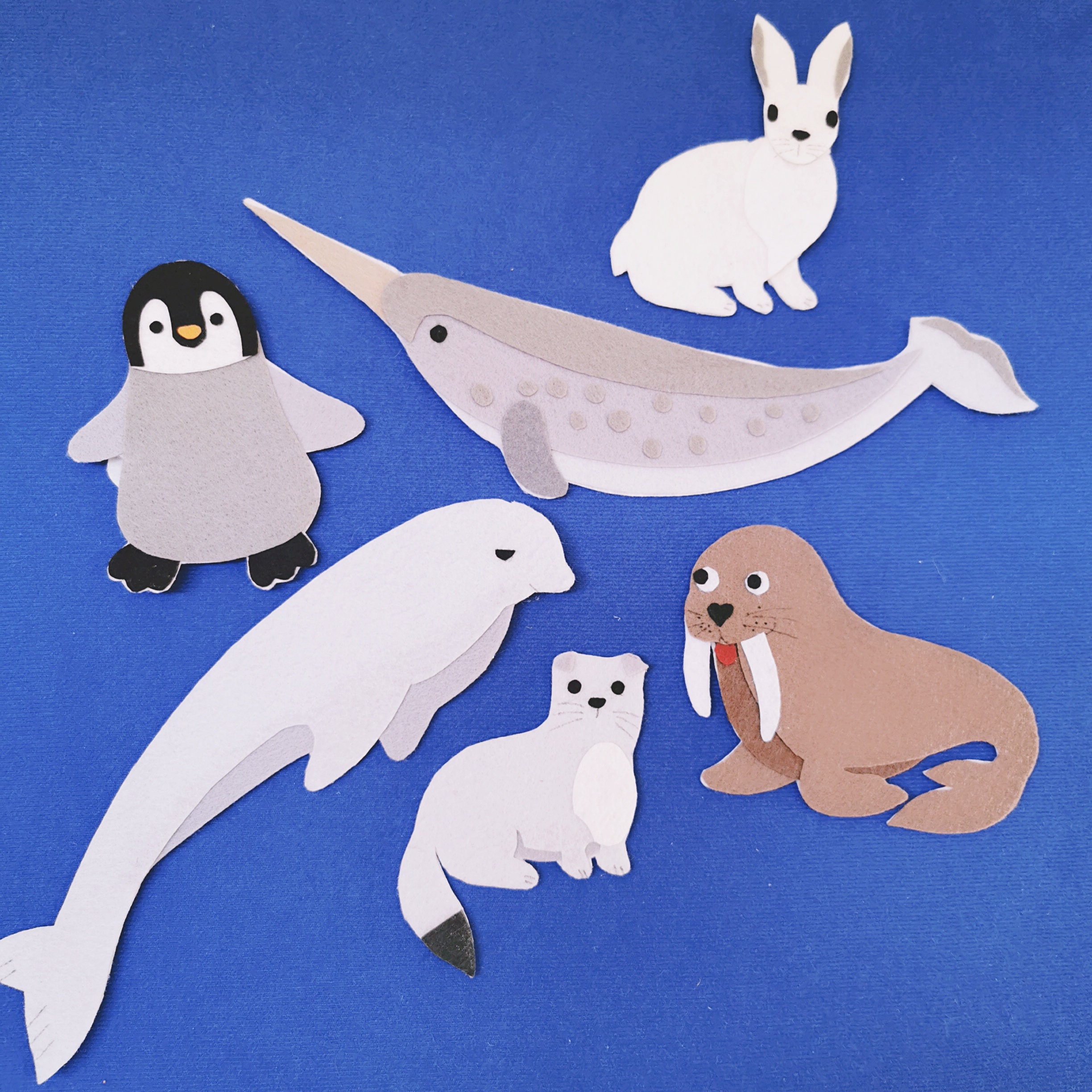 Arctic Animals Felt Story/preschool Flannel Board Winter Theme - Etsy