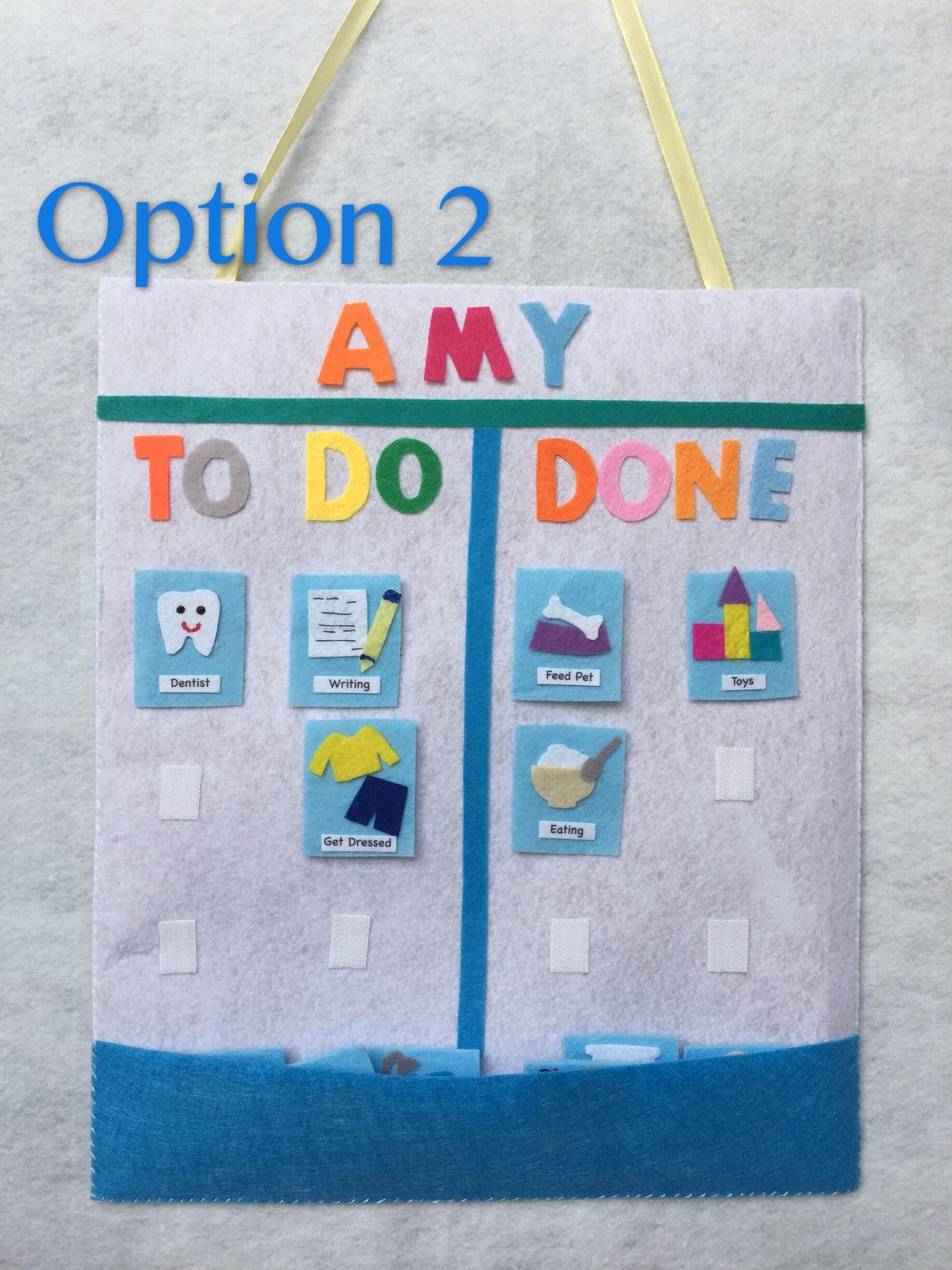 Felt Children's Rhythm Wall Hanging Chart Board/routine | Etsy Canada