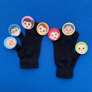 Laser-cut Family Finger Puppets/bingo Daddy Fingers Glove/mommy Finger ...
