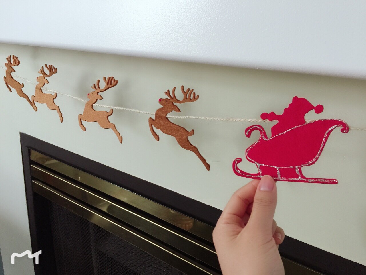 Santa Sleigh Reindeer/holiday Party Banner/snowflake Wall | Etsy Santa Sleigh Reindeer/holiday Party Banner/snowflake Wall | Etsy