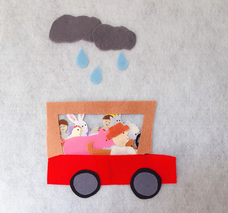 Mr Gumpy's Motor Car Felt Story/flannel Felt | Etsy