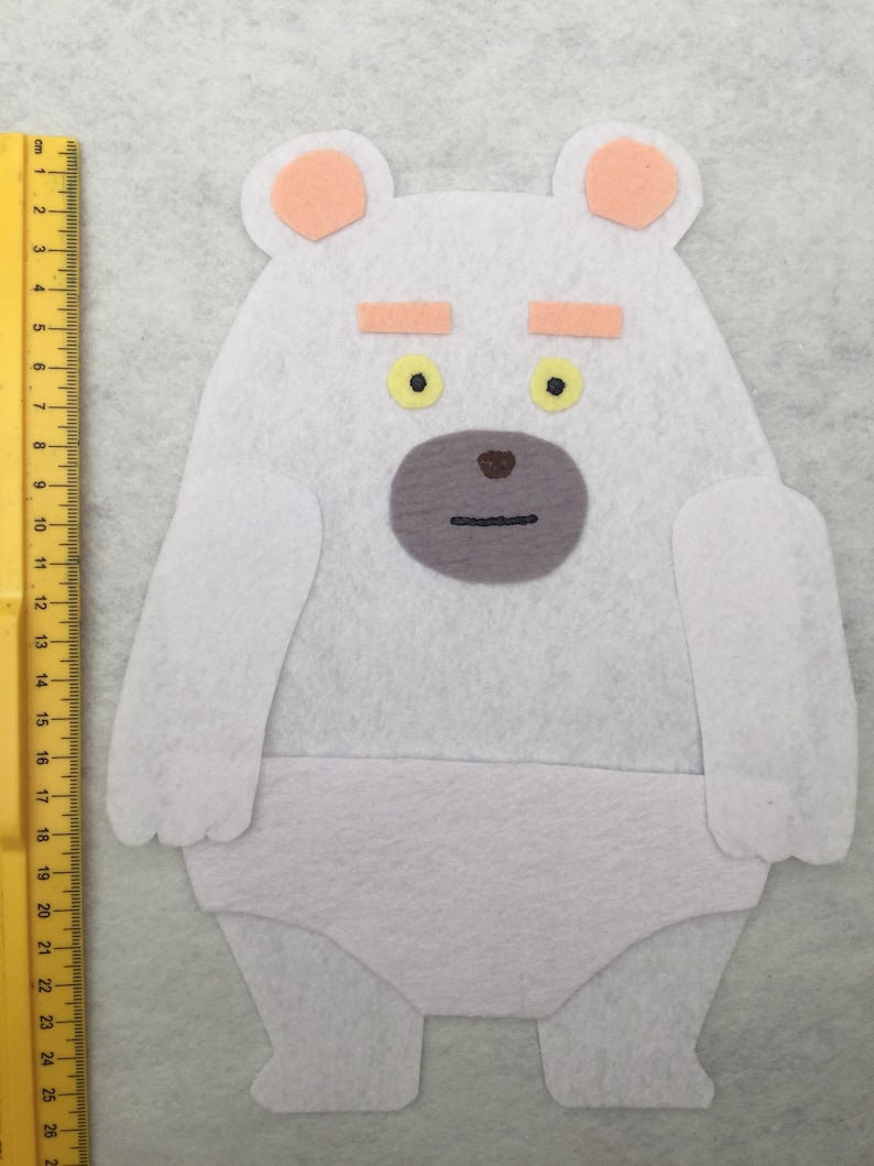 Polar Bear's Underwear Flannel Board Sets/felt | Etsy Canada