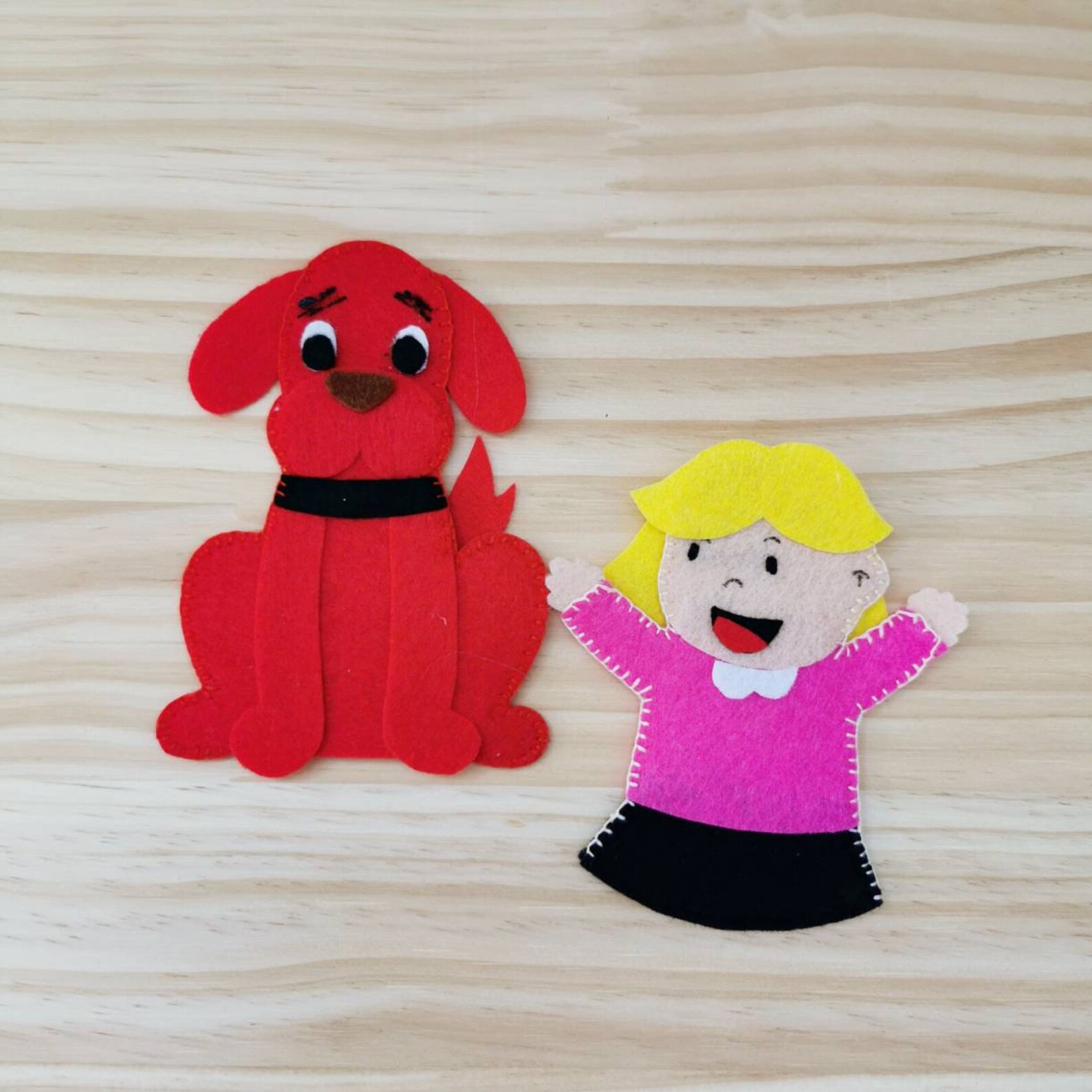 Clifford the Big Red Dog & Emily Felt Story/finger - Etsy