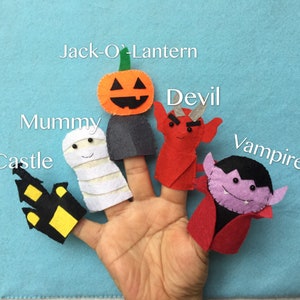 Halloween Felt Finger Puppet/big Pumpkin Story Telling Prop/witch ...