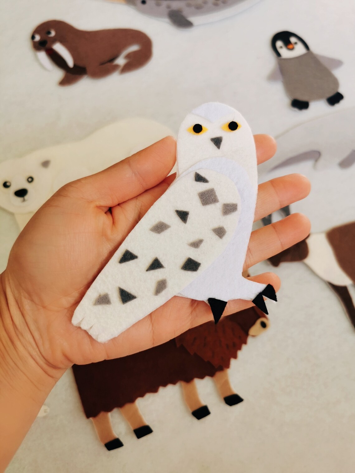 Arctic Animals Felt Story/preschool Flannel Board Winter Theme - Etsy