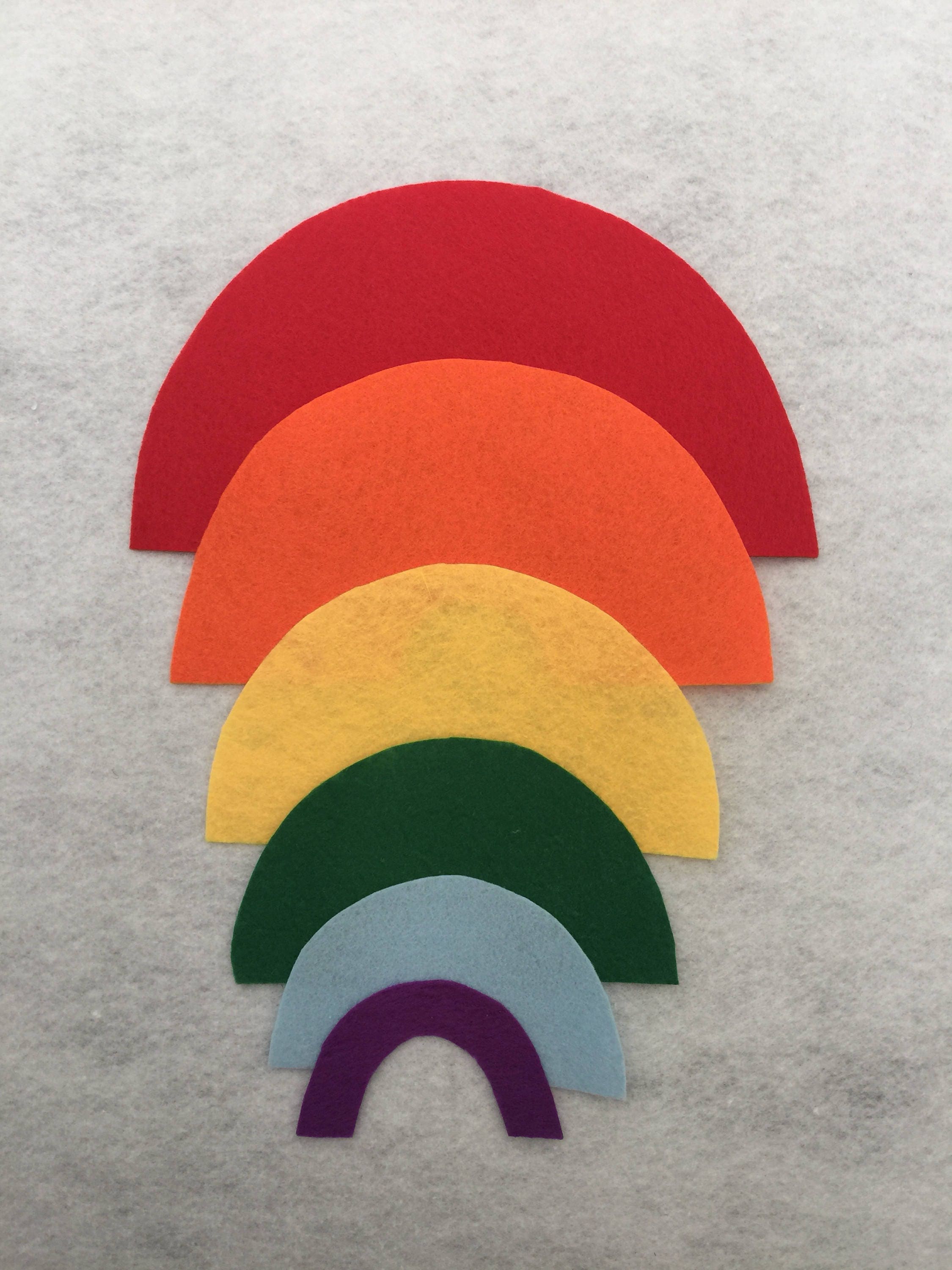 Rainbow Stew Felt Story/Rainbow Puzzle//Rainbow Colors Felt | Etsy