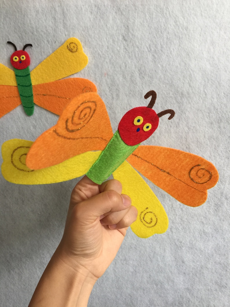 The Very Hungry Caterpillar Felt Food Set/finger Puppet/felt - Etsy Canada