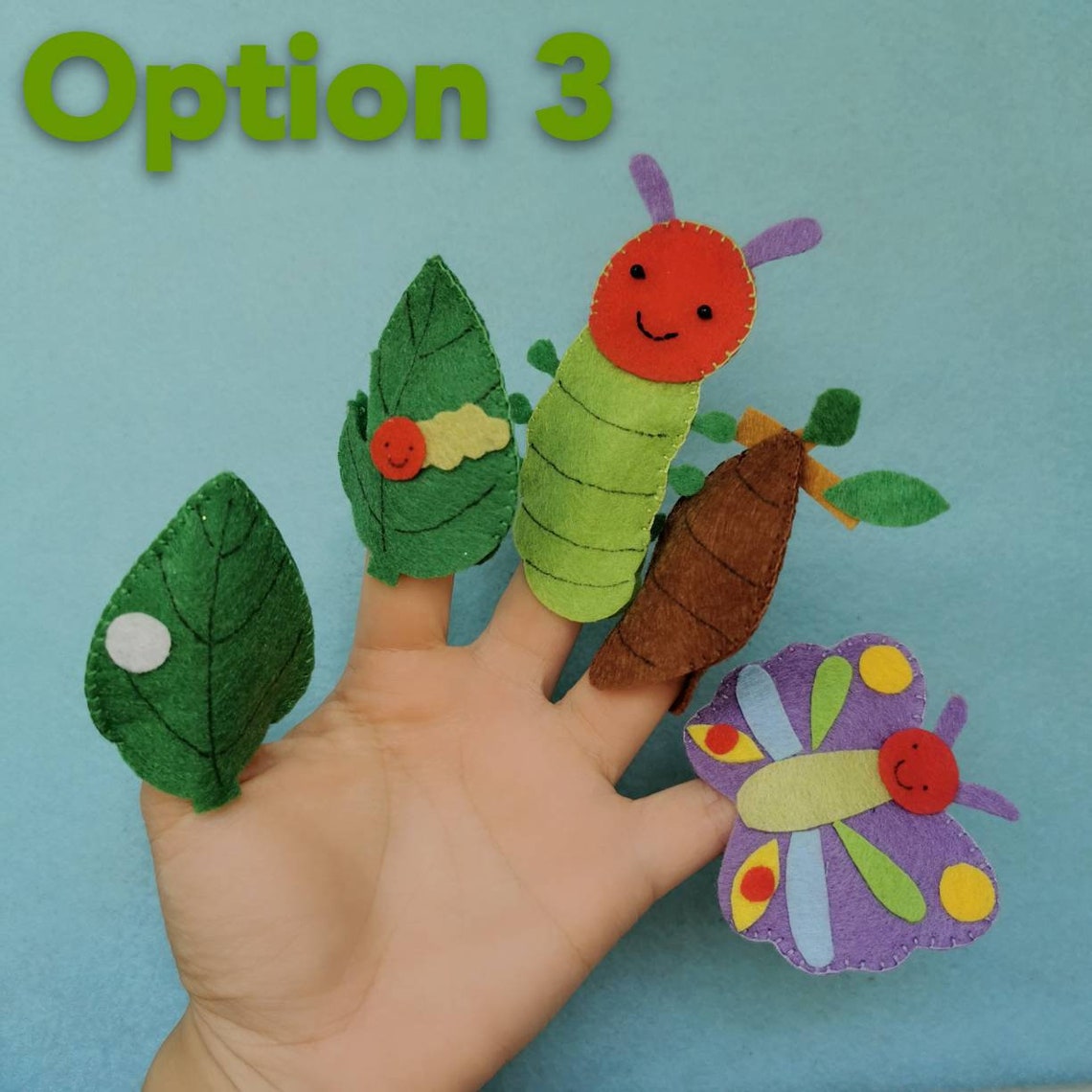 The Very Hungry Caterpillar Felt Food Set/finger Puppet/felt - Etsy Canada