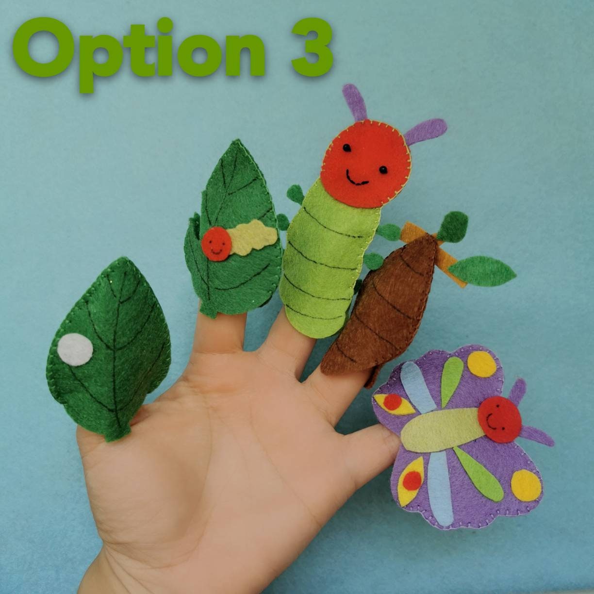 The Very Hungry Caterpillar Felt Food Set/finger Puppet/felt - Etsy Canada