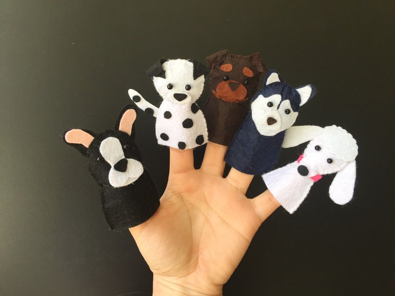 Dog Felt Finger Puppet/custom Your Dog/personalized - Etsy