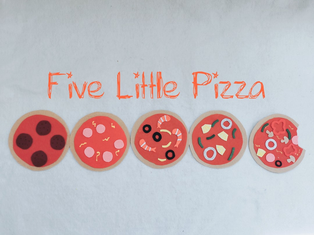 Five Little Pizza Felt Story/ece/kid Food Song Circle Time/flannel ...