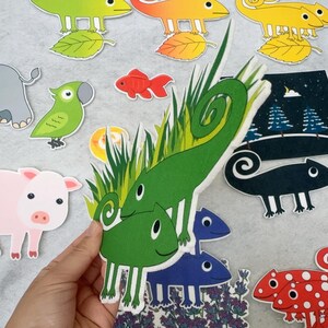 A Color of His Own/chameleon Flannel Felt Board Story/felt Story/circle ...