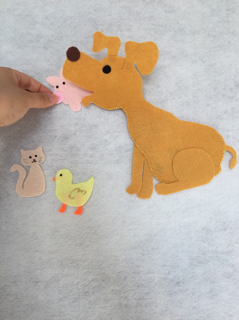 Bark, George Felt Story Set/teaching Resource/flannel Board/felt Board ...