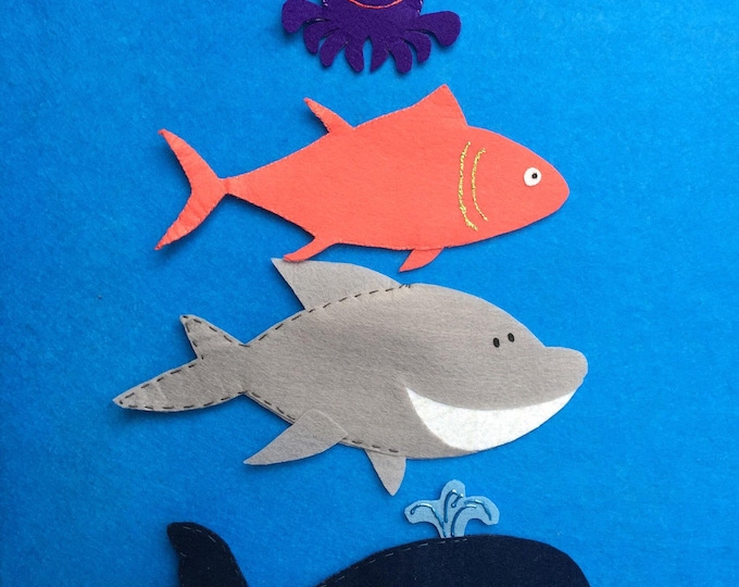 Slippery Fish Felt Story Set / Slippery Fish Flannel Board Set ...
