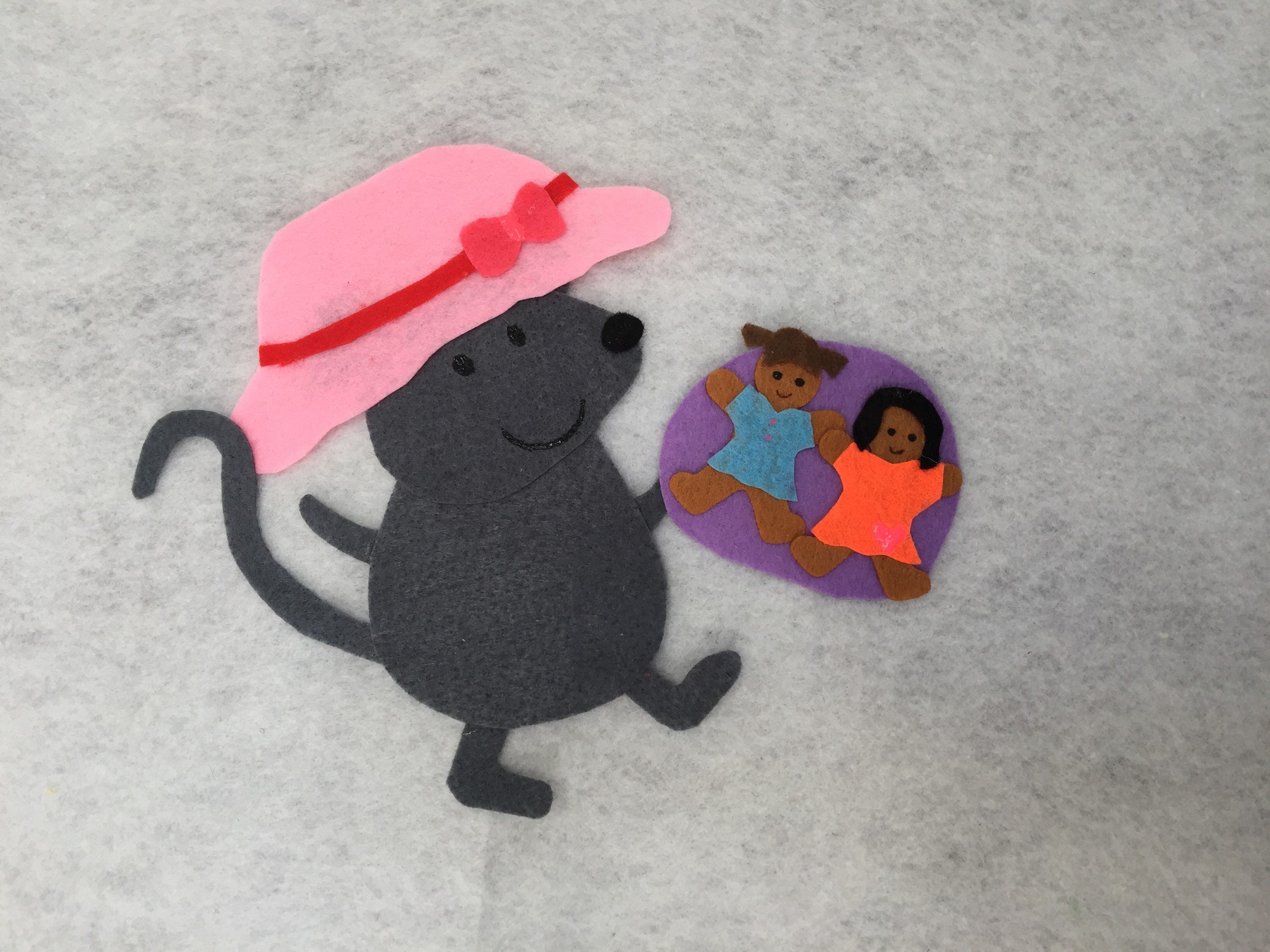 Mouse's First Day of School Felt Story/flannel Board/preschool/teacher ...