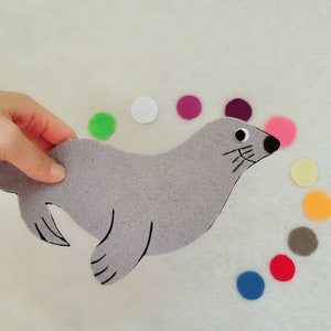 Sammy the Seal Felt Story/colours Counting Learning/circle Time/story ...