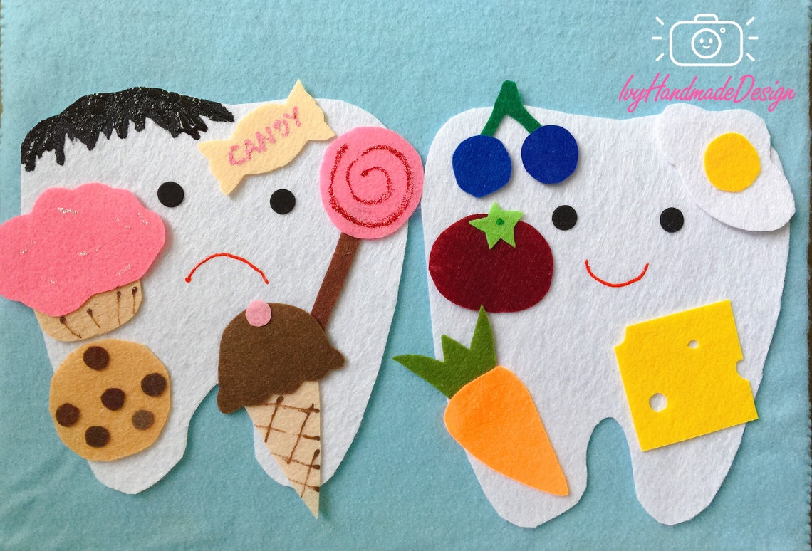 Tooth Brushing Happy Tooth Flannel Board Felt Board | Etsy