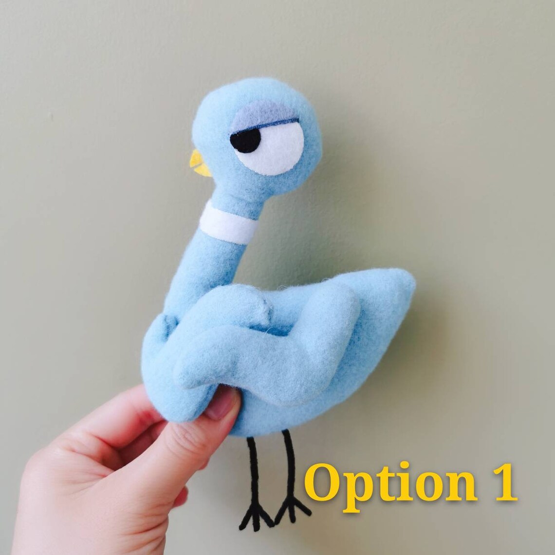 The Pigeon plush Toy/Pigeon Doll felt story book/Stuffed | Etsy