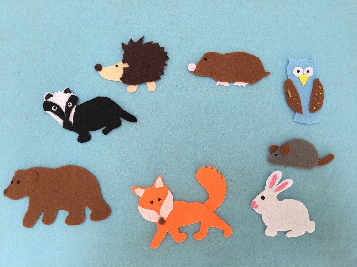 The Mitten Flannel Felt Story/preschool Flannel Board/nursery | Etsy Canada