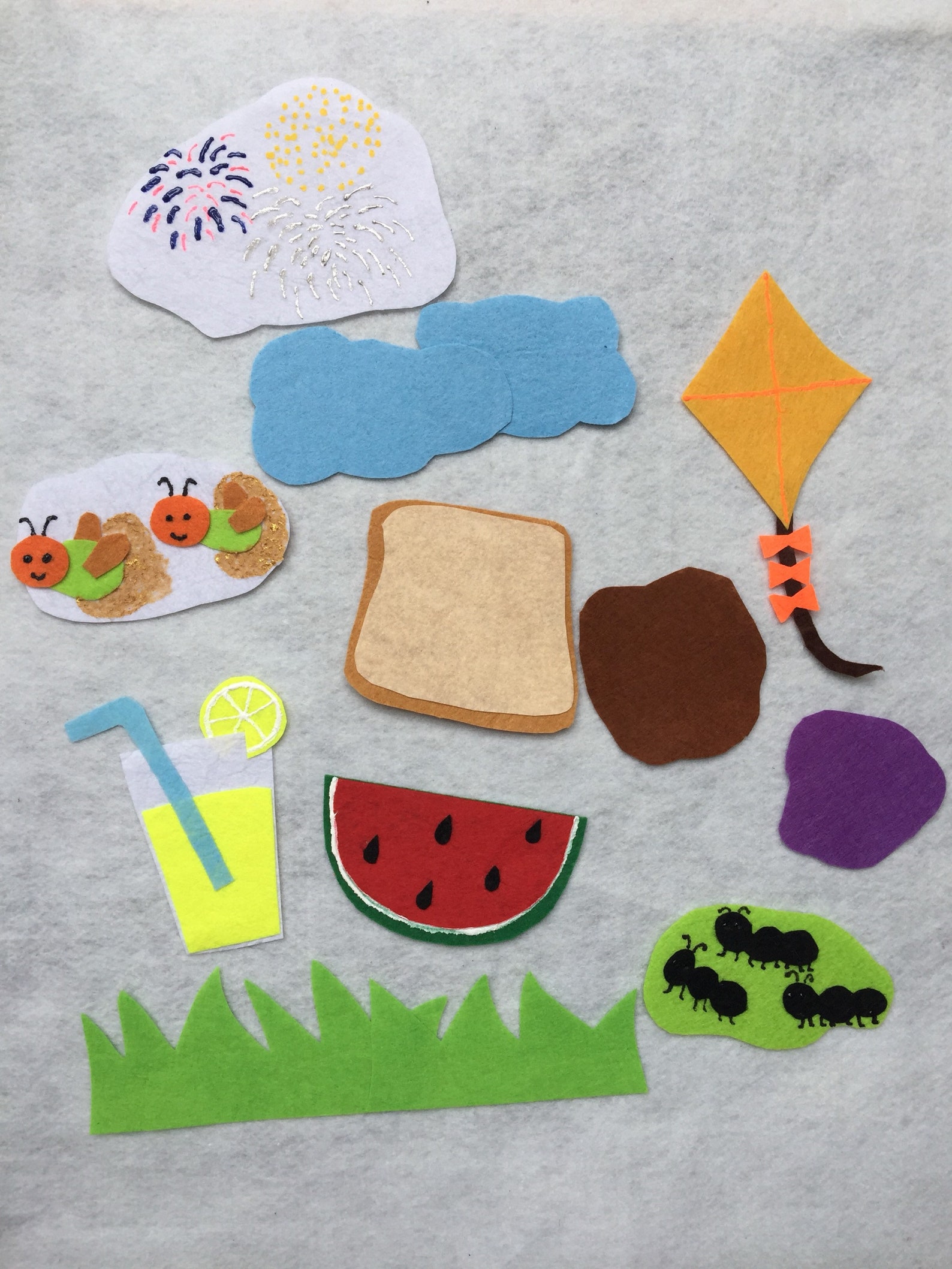 Mouse's First Summer Felt Story/season Flannel | Etsy