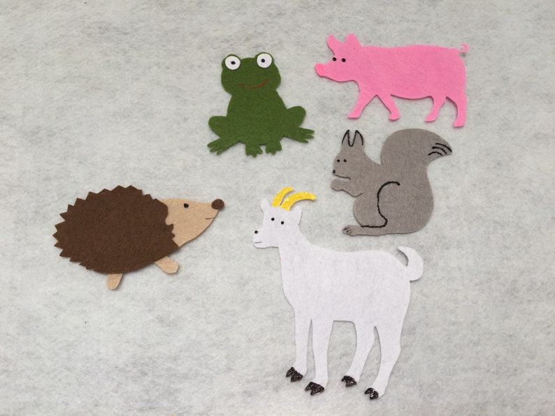 Apple Trouble Felt Story/hedgehog Flannel Board/animal/circle | Etsy