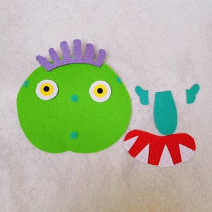 Go Away Big Green Monster Flannel Felt Board Story/go Away Big Orange ...