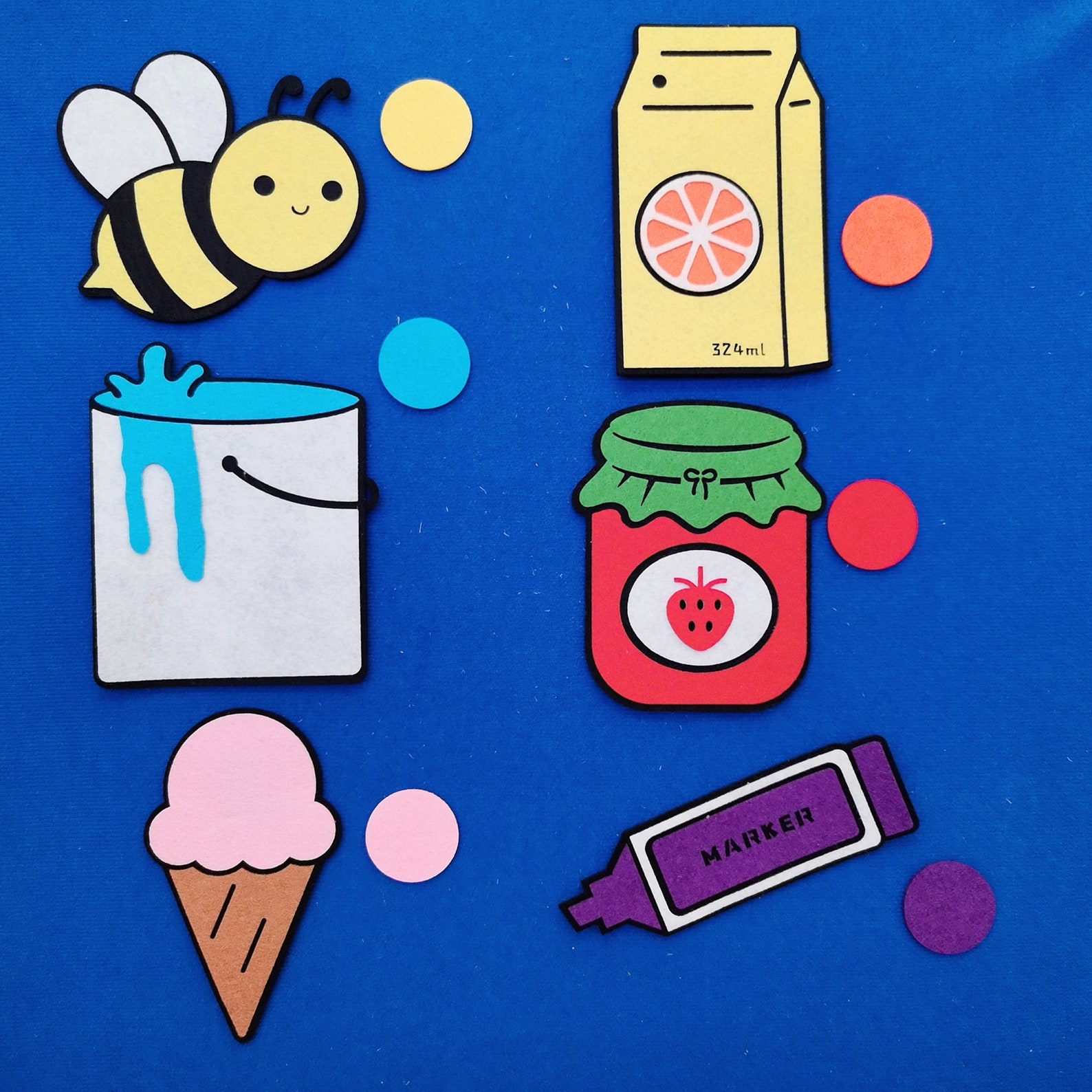 Dog's Colorful Day Felt Story Set/teaching Resource/ Flannel Board ...