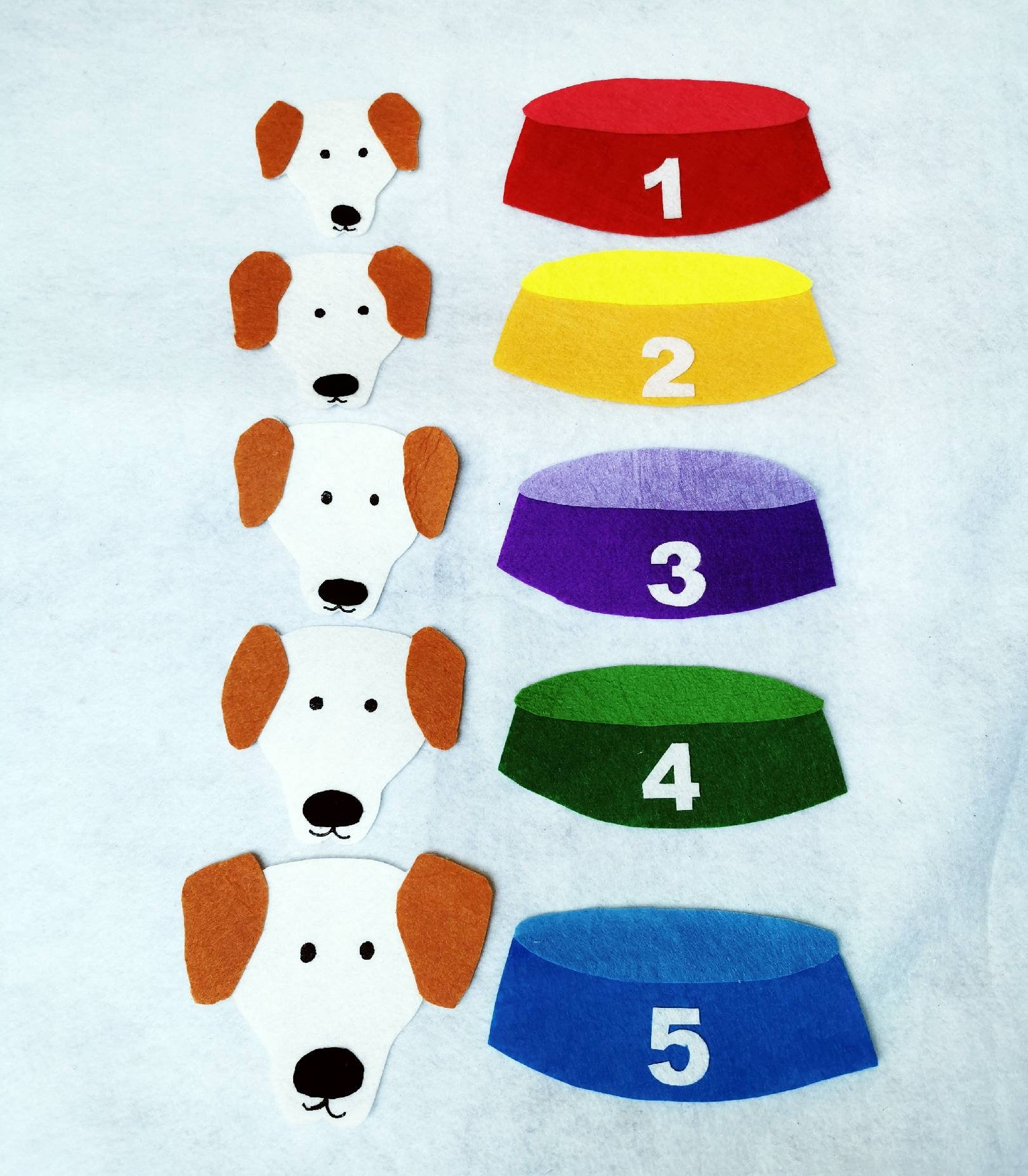 Dog Bones Felt Board Story/puppy Flannel | Etsy