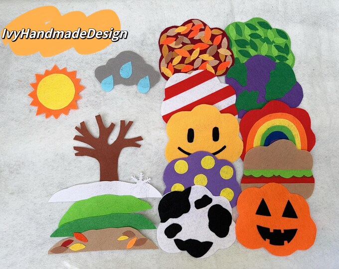 4 Seasons Felt Board Story Set, Teacher Resource, Learning Activity ...