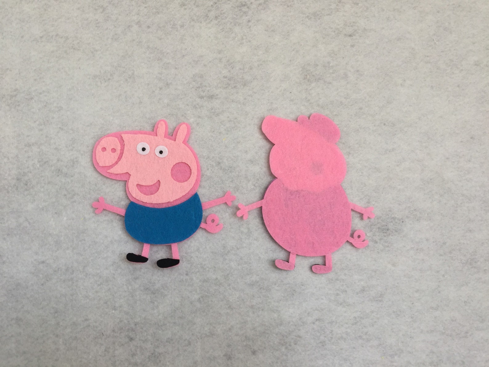 Peppa Pig Felt Toy Set/felt Board Pig/peppa Family Play - Etsy Canada