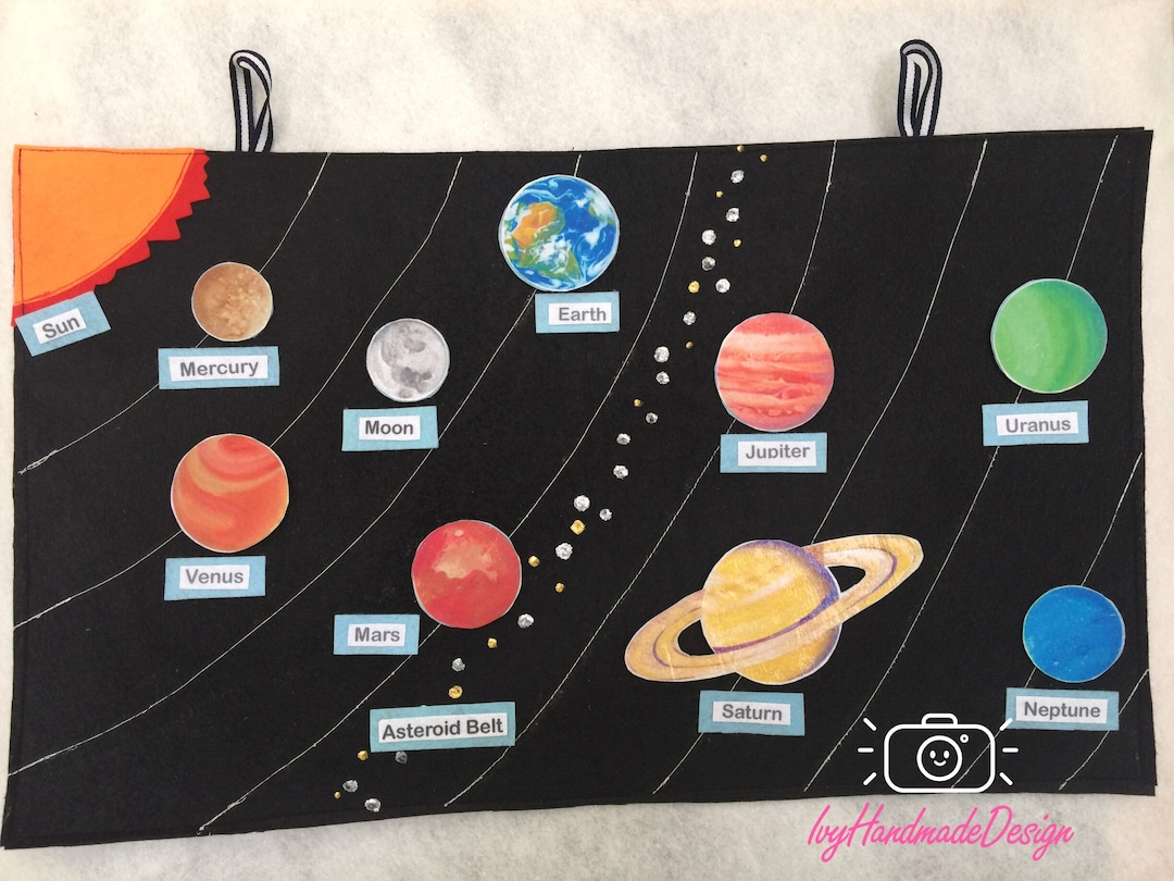 Solar System Planets Felt Board Set/space/flannel Board/preschool ...