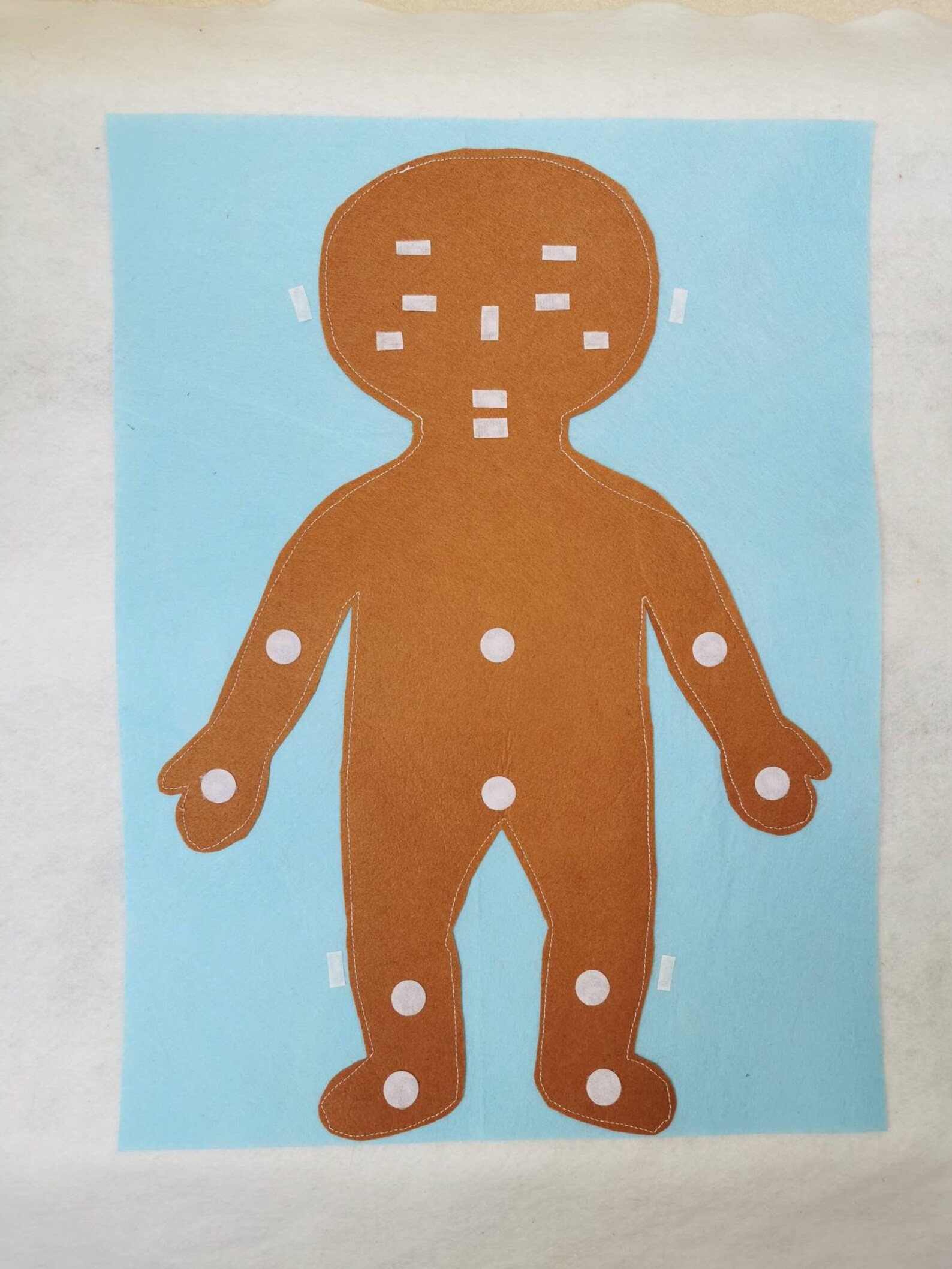 Parts of the Body Felt Mat play with Labels/The body Flannel | Etsy