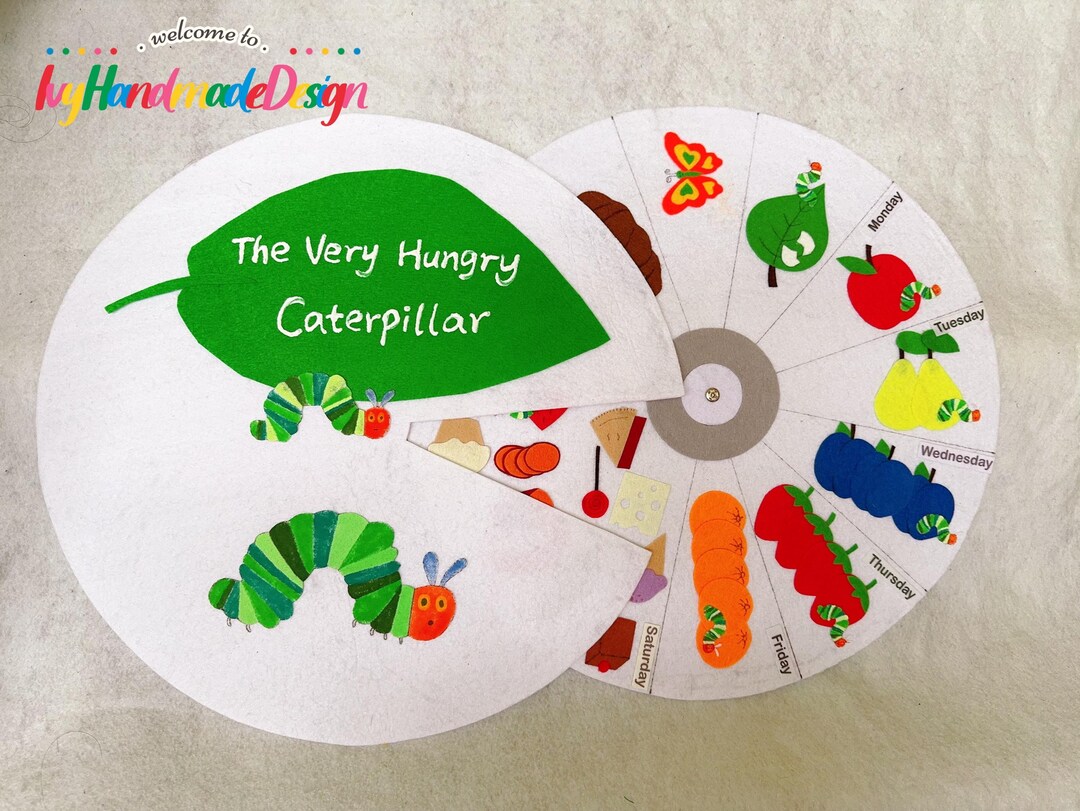 The Very Hungry Caterpillar Wheel Circle Retelling Story/felt Flannel ...