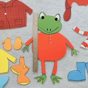 Froggy Gets Dressed Felt Board Activity/flannel Board/imagination ...