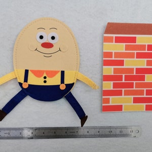 Humpty Dumpty Sat on a Wall Laser Cut Felt Story/hand Puppet/flannel ...