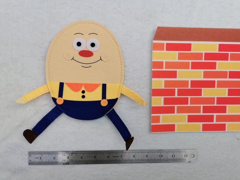 Humpty Dumpty Sat on a Wall Laser Cut Felt Story/hand - Etsy