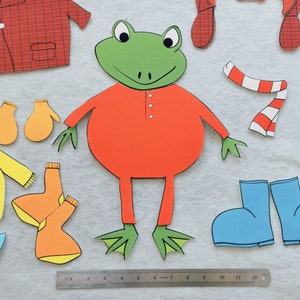 Froggy Gets Dressed Felt Board Activity/flannel Board/imagination ...