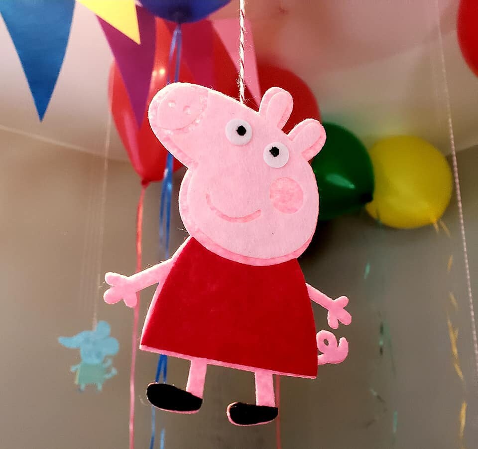 Peppa Pig Felt Toy Set/felt Board Pig/peppa Family Play - Etsy Canada